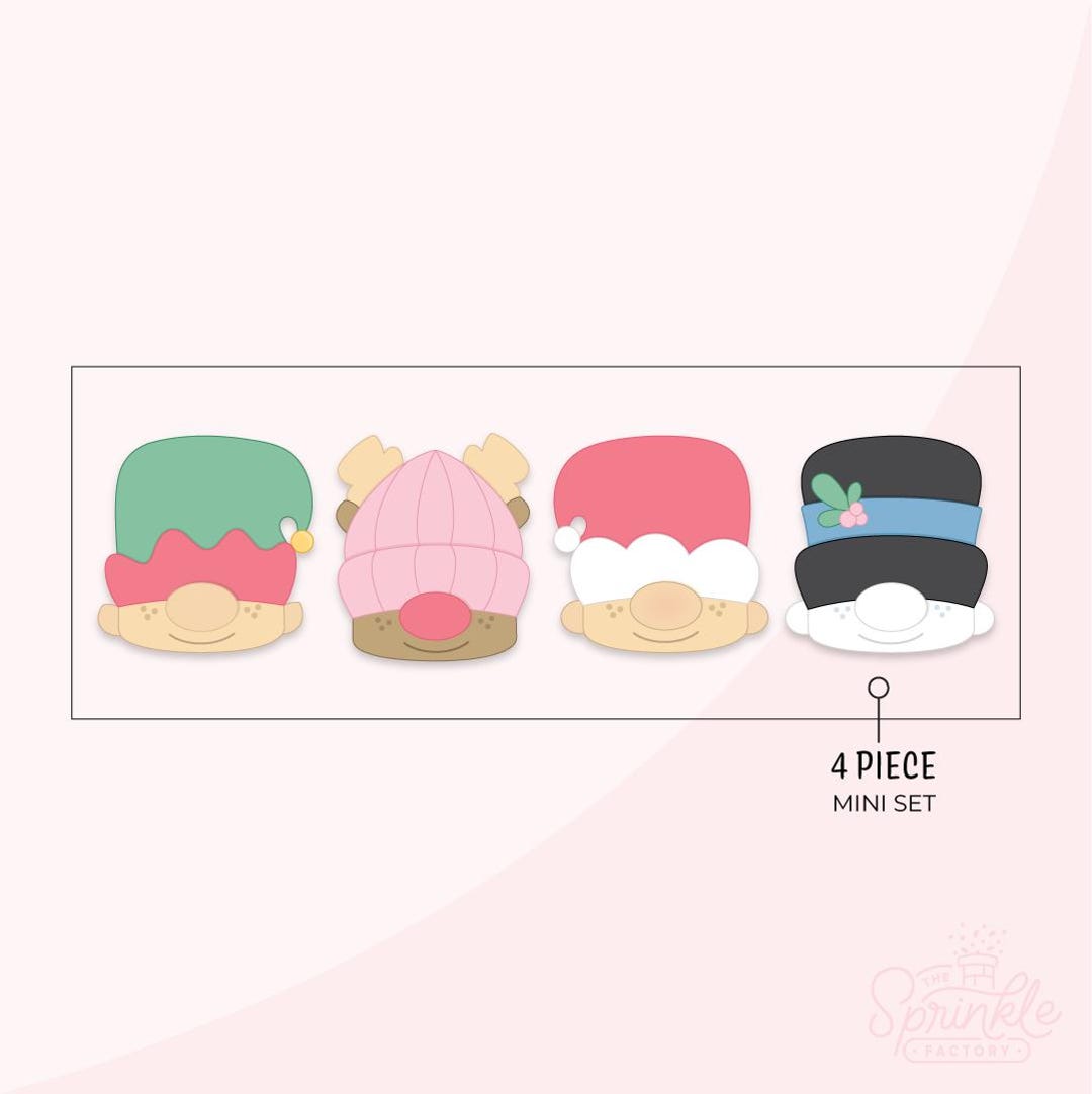Peek A Boo Christmas Mini Set Cookie Cutter .STL Files + 4 .PNG Eddie ...