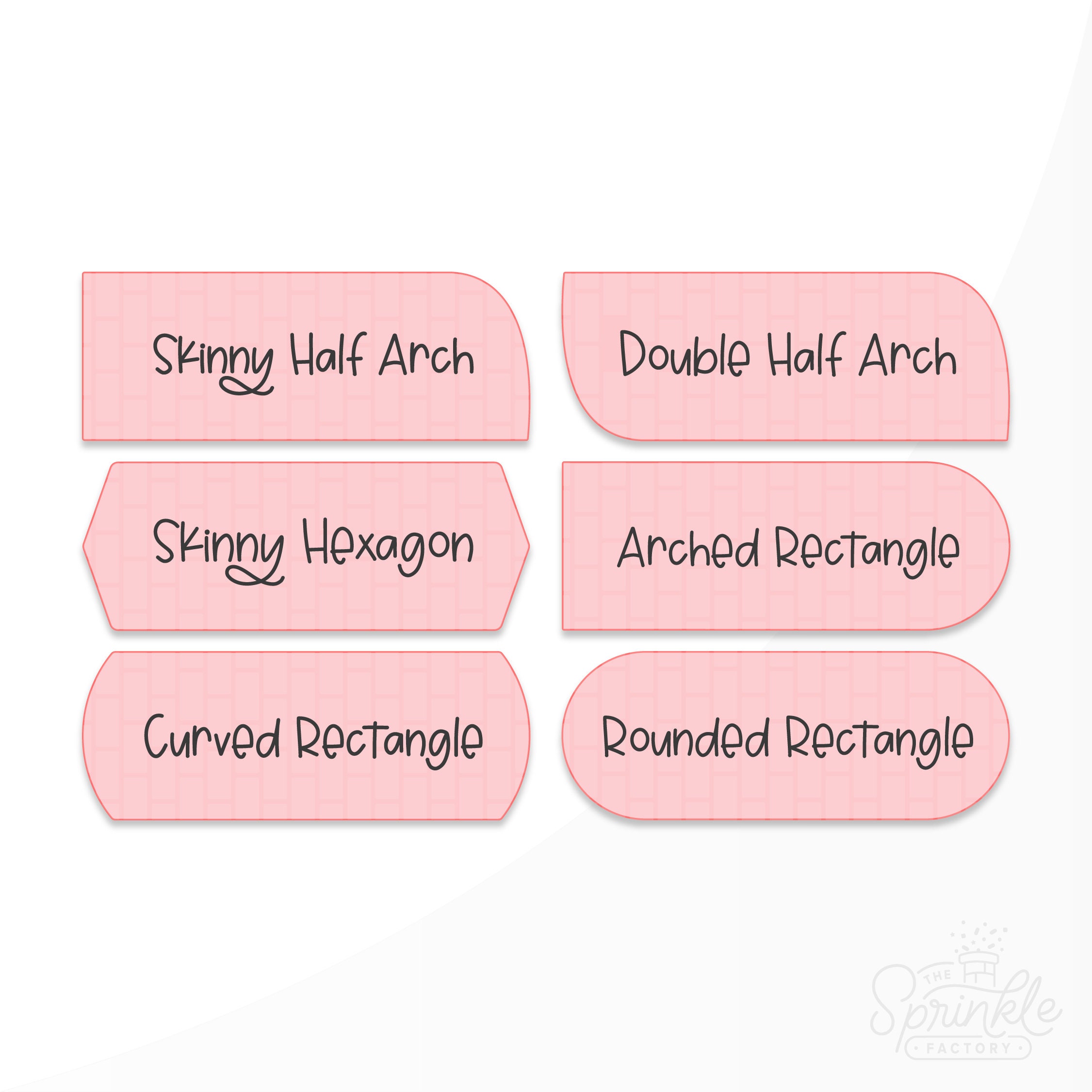 Skinny Rectangle Collection Cookie Cutter .stls + . SVG Outlines! 24 ...