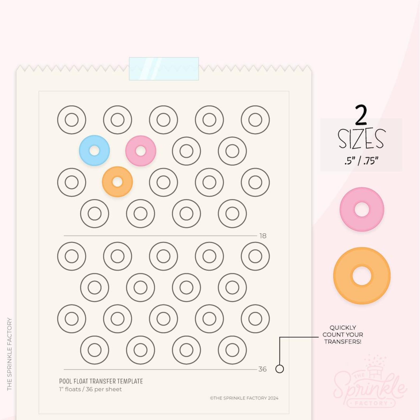 Pool Float Icing Transfer Sheet Printable .PDF - Etsy