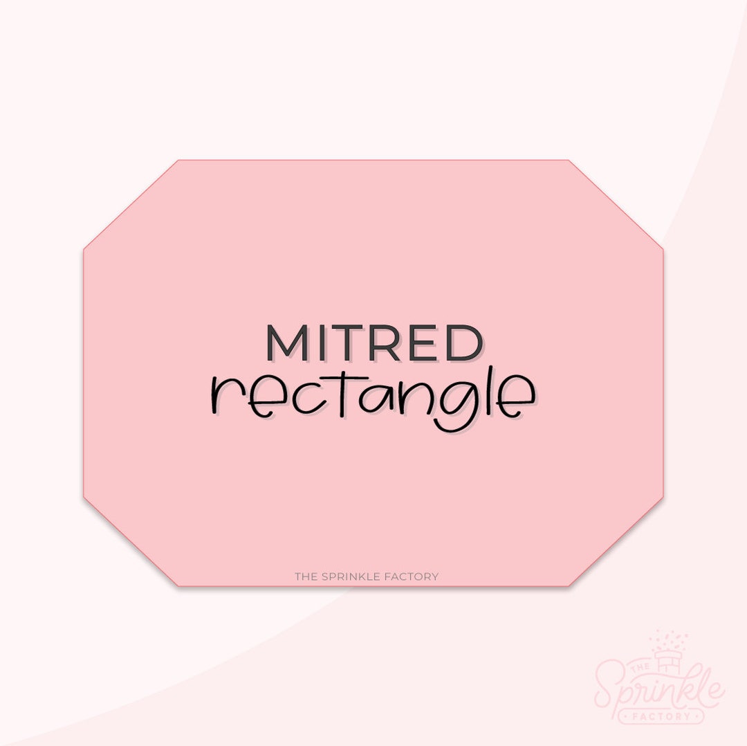 Mitered Rectangle Cookie Cutter .STL Files + .SVG Outline! - Etsy