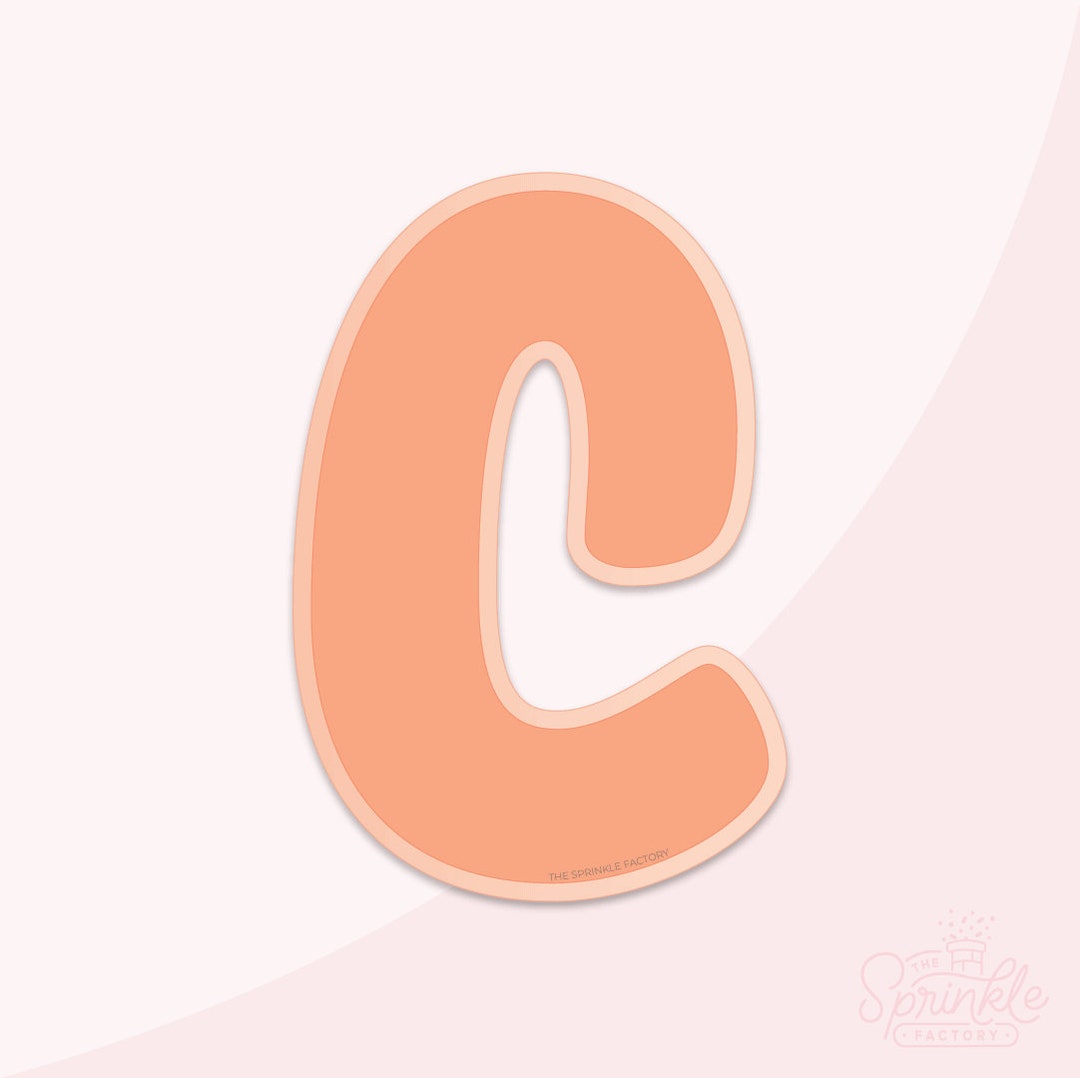 Chunky Letter C Cookie Cutter .STL Files + .SVG Outlines! - Etsy