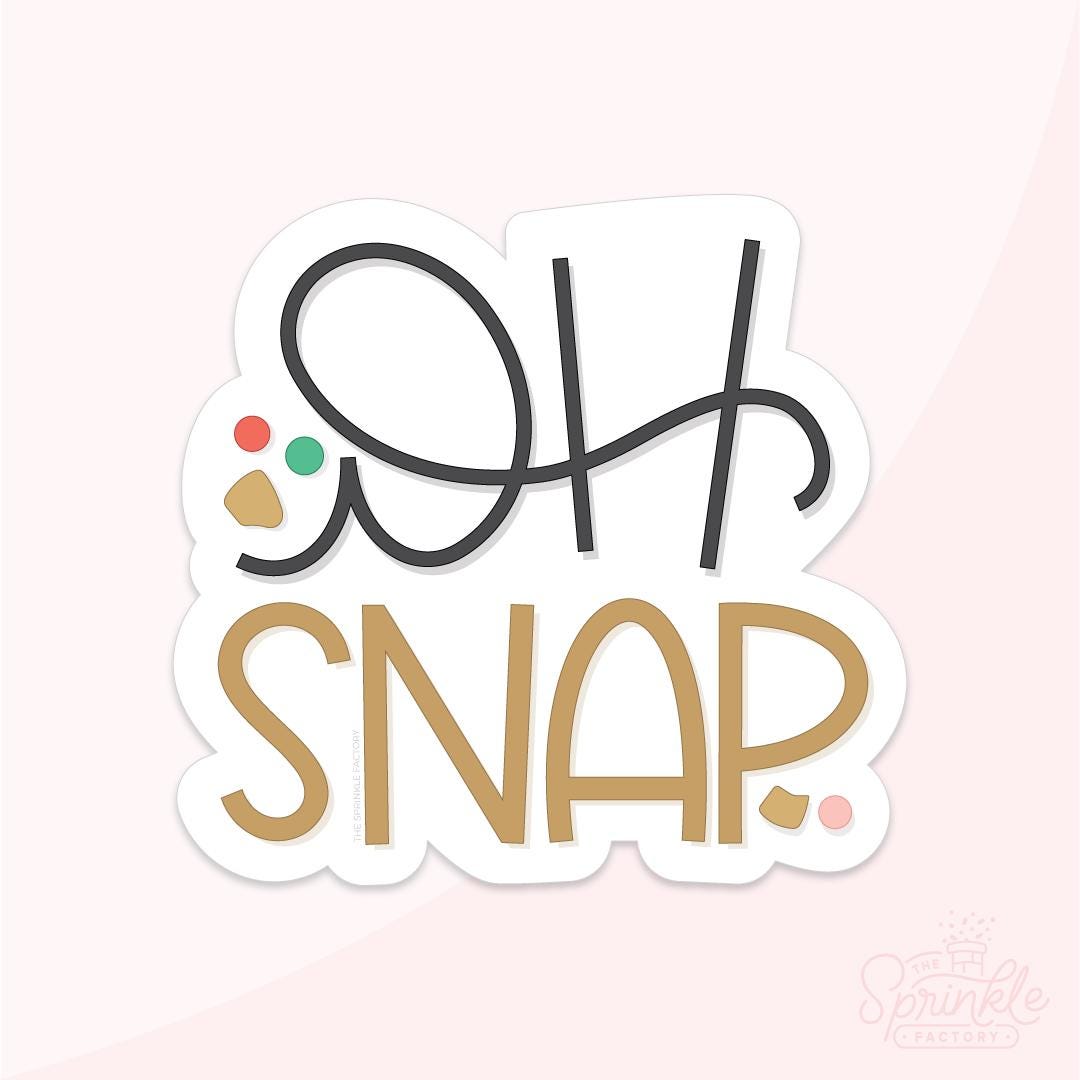 Oh Snap Cookie Cutter .STL Files With Eddie .PNG Images - Etsy