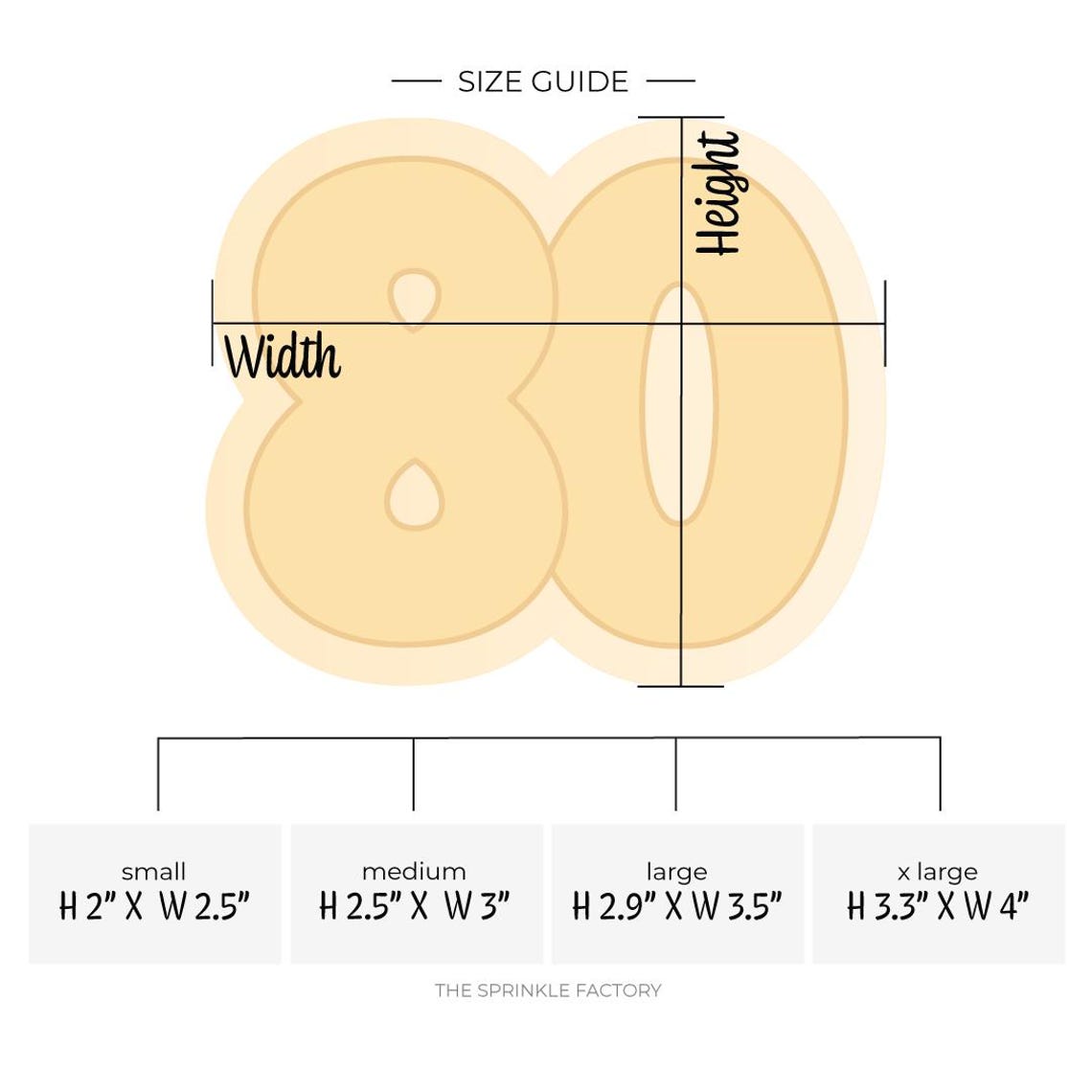 Number 80 Birthday STL Cookie Cutter AND .SVG Eddie Outlines ...