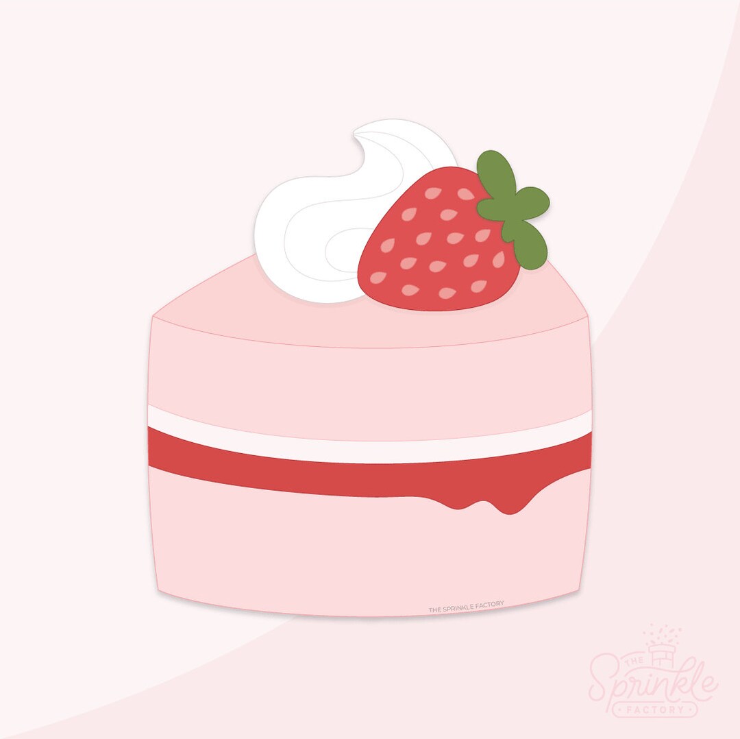 Strawberry Cake Slice Cookie Cutter .STL Files + . PNG Eddie Image! - Etsy