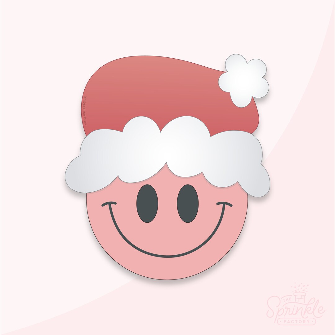 Smiley Face Santa Cookie Cutter .STL File + . PNG Eddie Image! - Etsy