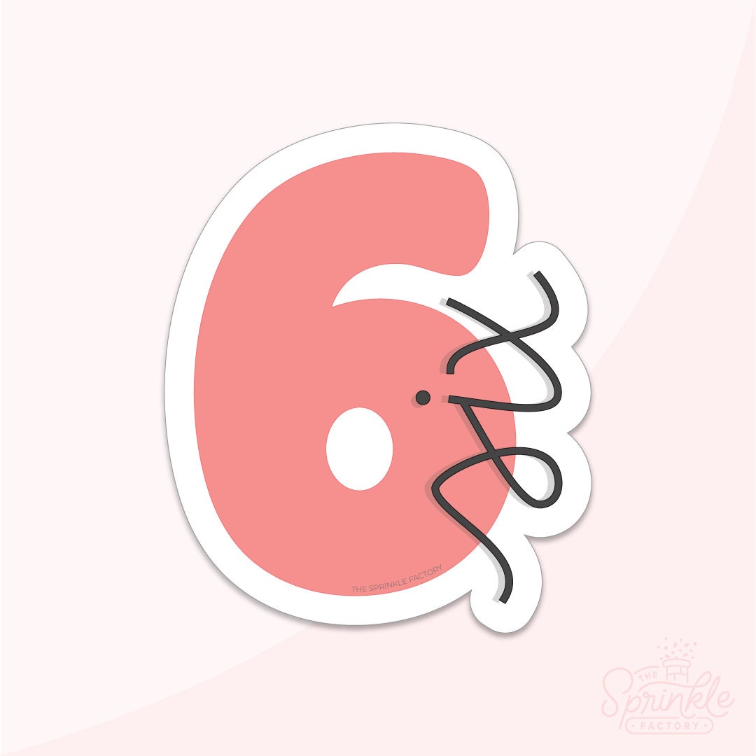 Number 6 Lettered Cookie Cutter .STL Files + .SVG Outlines! - Etsy