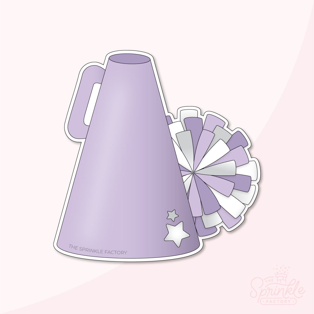 Cheer Megaphone Cookie Cutter Set .STL Files + .PNG Eddie Image! - Etsy