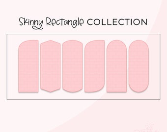 Skinny Rectangle Outline Svg - Etsy
