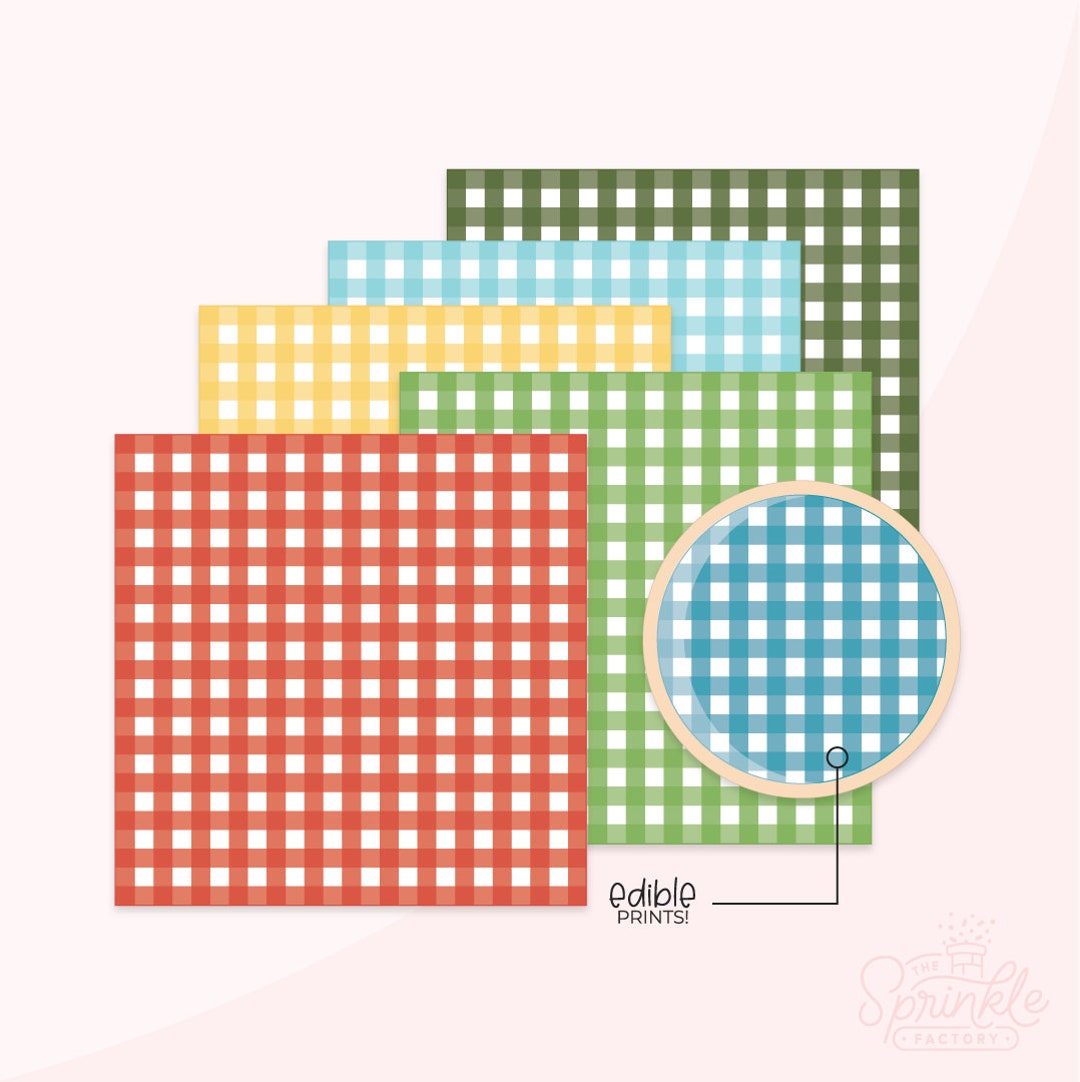 Gingham Picnic Prints .PNG - Etsy
