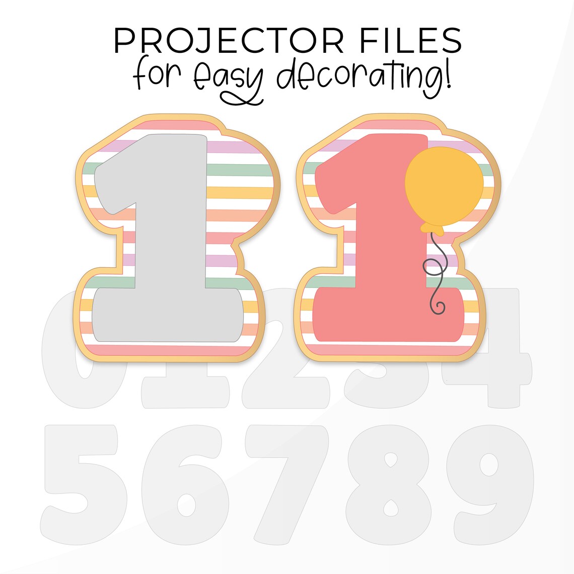 Number 1 Balloons STL Cookie Cutter AND Bonus Stencils Eddie - Etsy