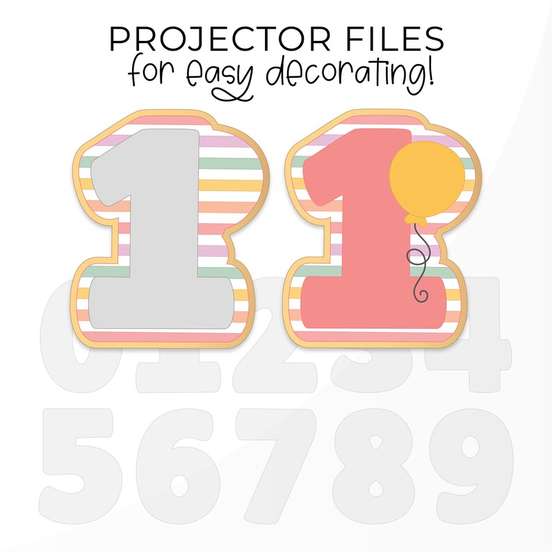Number 1 Balloons STL Cookie Cutter AND Bonus Stencils Eddie - Etsy