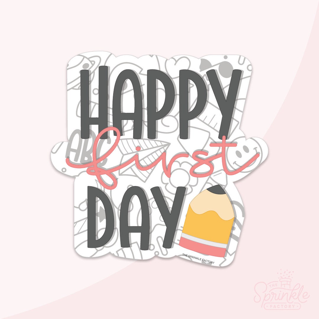 Happy First Day Cookie Cutter Set .STL Files + . PNG Eddie Image! - Etsy