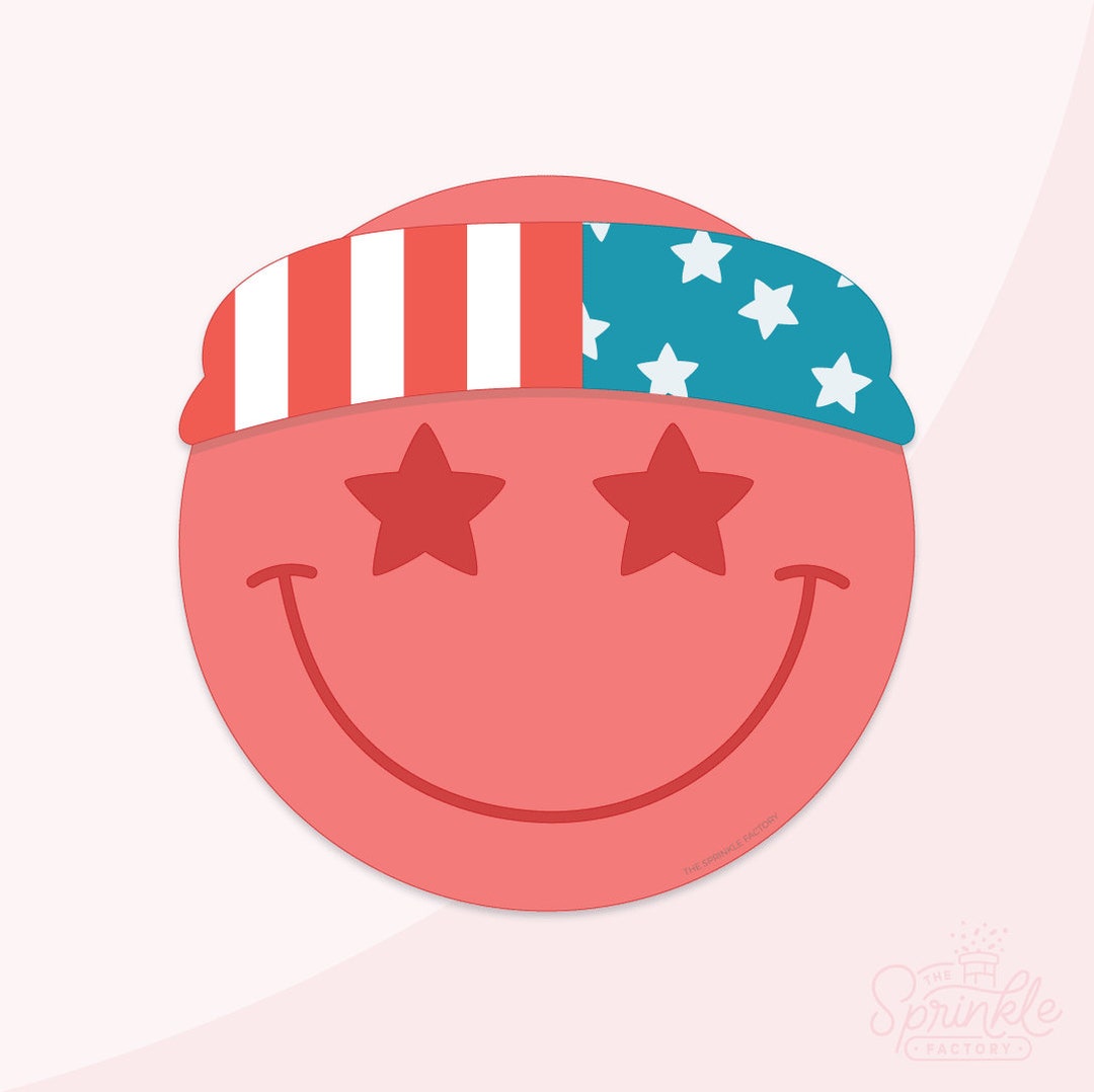 Patriotic Smiley Cookie Cutter .STL Files + . PNG Eddie Image! - Etsy