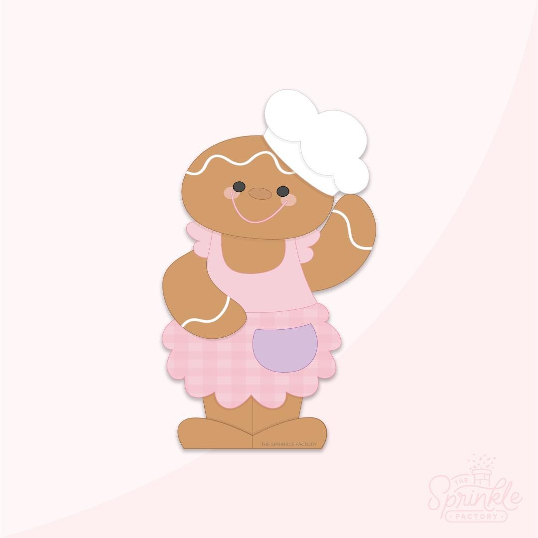 Gingerbread Baker Girl Cookie Cutter .STL Files + . PNG Eddie Image! - Etsy