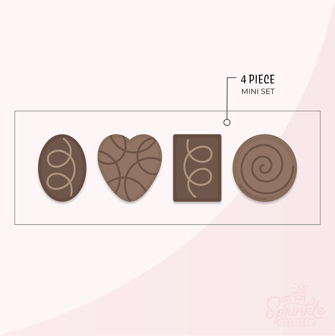 MINI Box of Chocolate Cookie Cutter Set .STL Files + Eddie Images! - Etsy