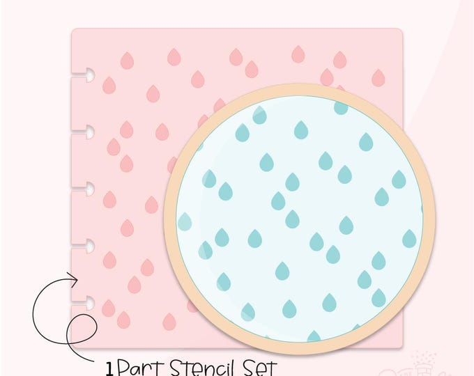 Water Drop Stencils DIY Scrapbooking Wall Stencil Decore Template 49110 ...