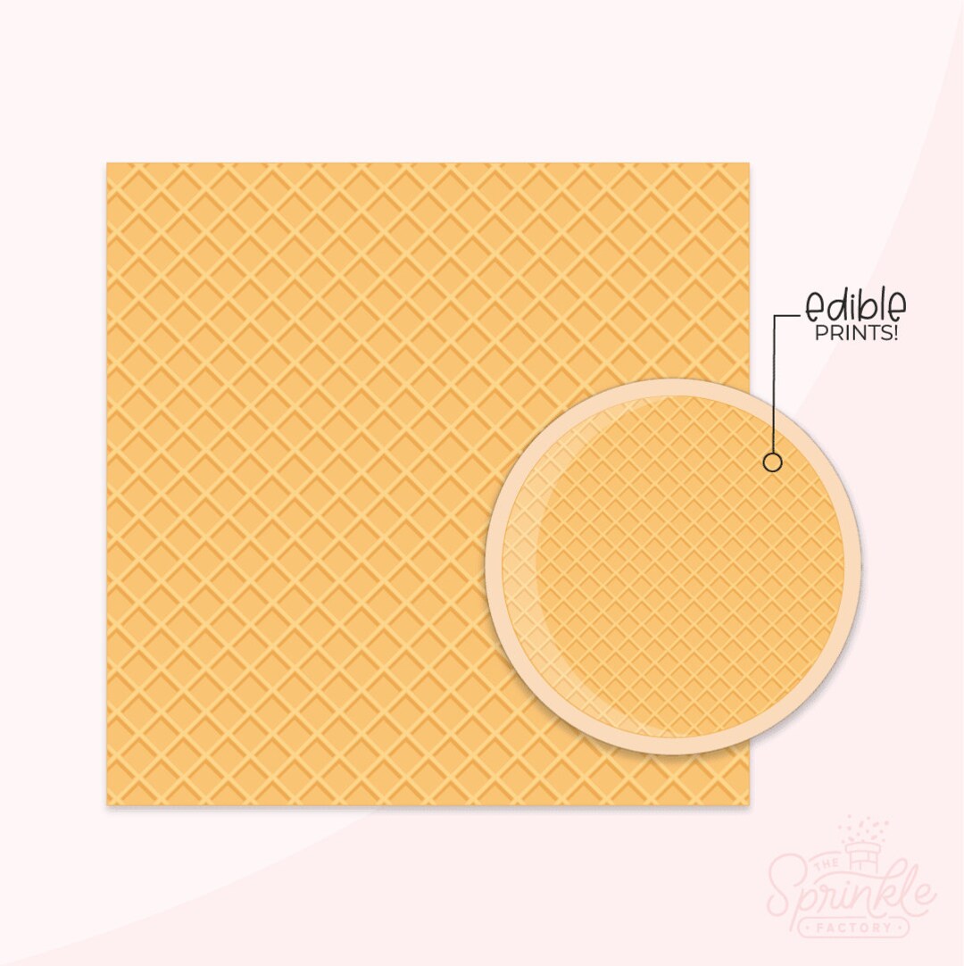 Waffle Cone Print .PNG - Etsy