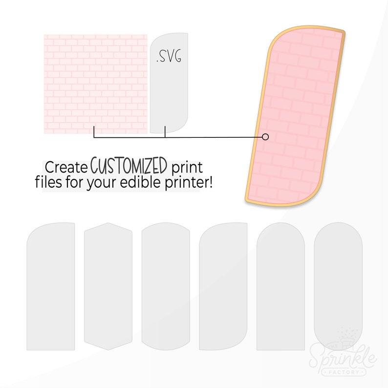 Skinny Rectangle Collection Cookie Cutter .stls + . SVG Outlines! 24 ...