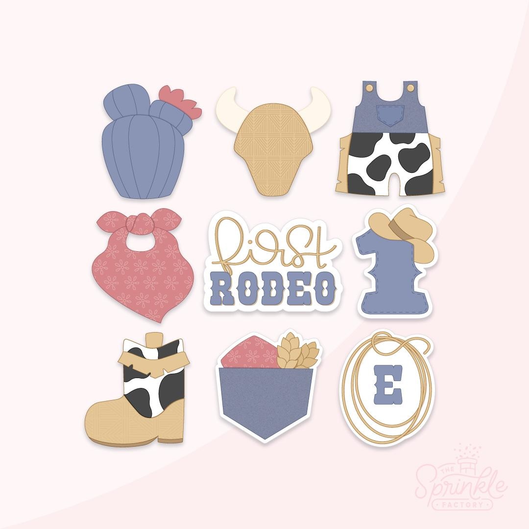 First Rodeo Cookie Cutter Collection 36 .STL Files + 9 .PNG Eddie ...