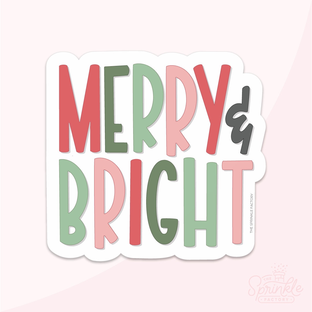 Merry and Bright Cookie Cutter .STL File With Eddie .PNG Image - Etsy