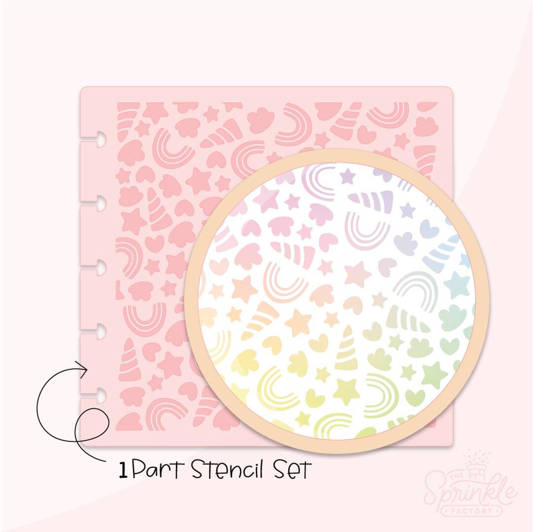 Rainbow Unicorn Digital .SVG Cookie Stencil! - Etsy