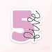 Number 5 Lettered Cookie Cutter .STL Files + .SVG Outlines! - Etsy