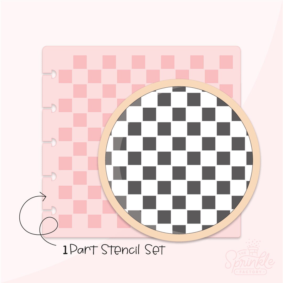 Checkers Small Digital .SVG Cookie Stencil! - Etsy