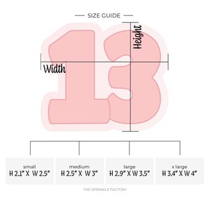 Number 13 Birthday STL Cookie Cutter AND .SVG Eddie Outlines ...