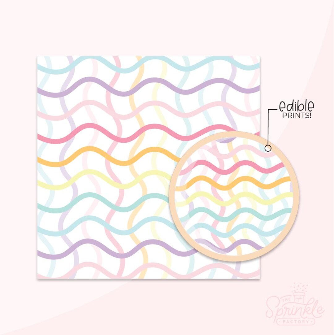 Easter Wavy Stripes Print .PNG - Etsy