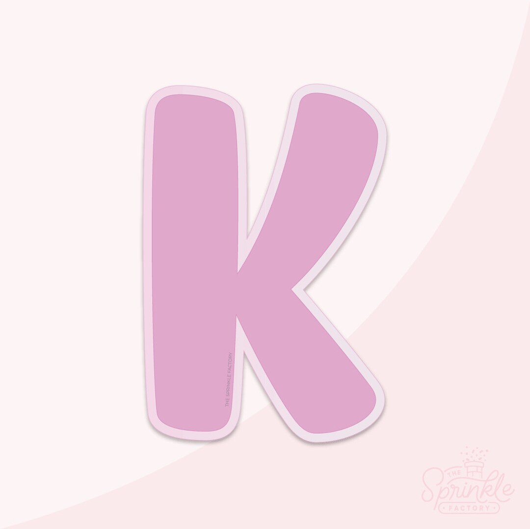 Chunky Letter K Cookie Cutter .STL Files + .SVG Outlines! - Etsy