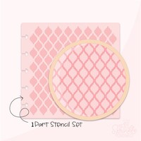 Ornamental Tile Stencil Set SVG, Files for Cricut, Laser Cutting, Wall ...