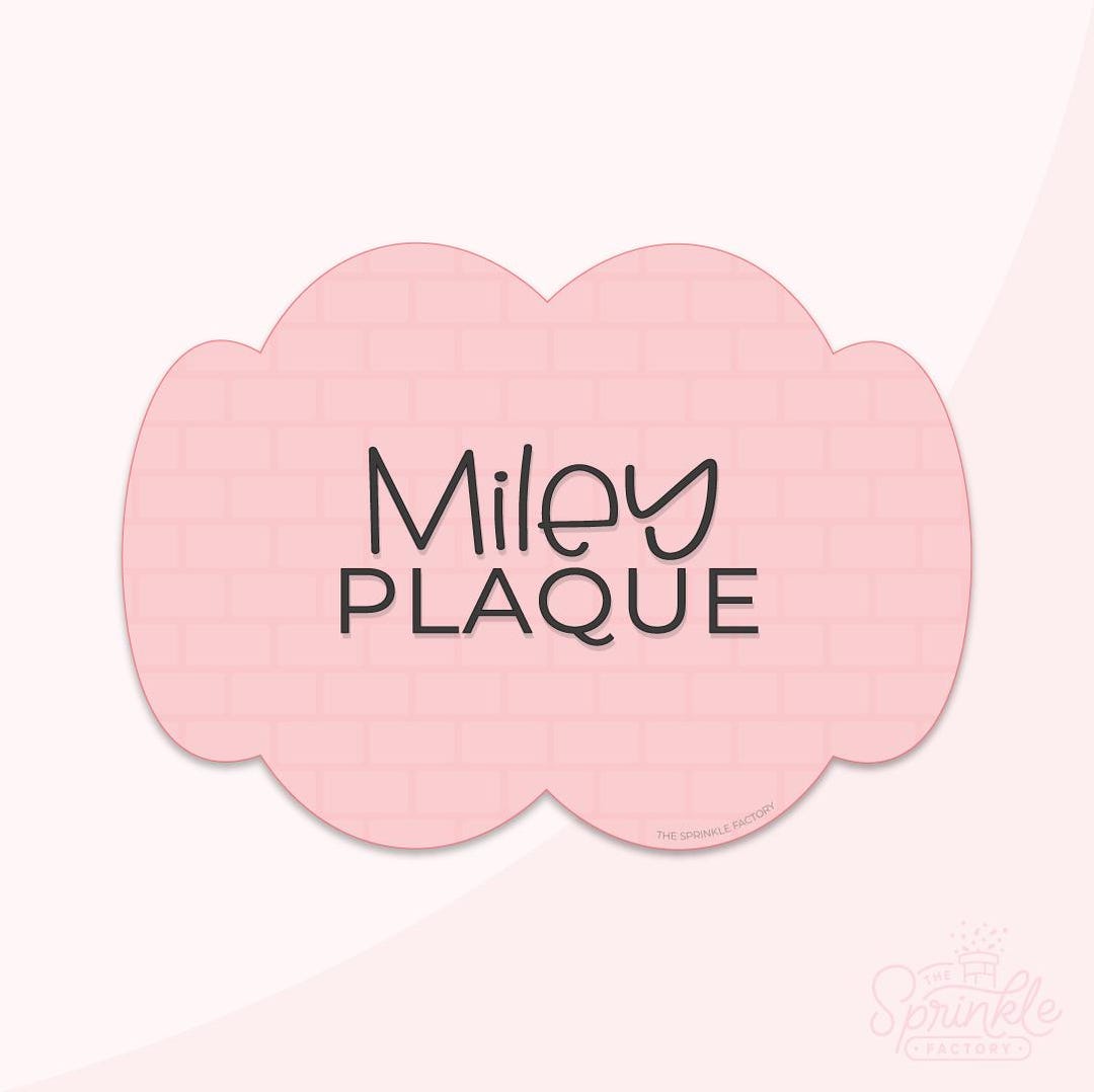 Miley Plaque Cookie Cutter .STL Files + .SVG Outlines! - Etsy