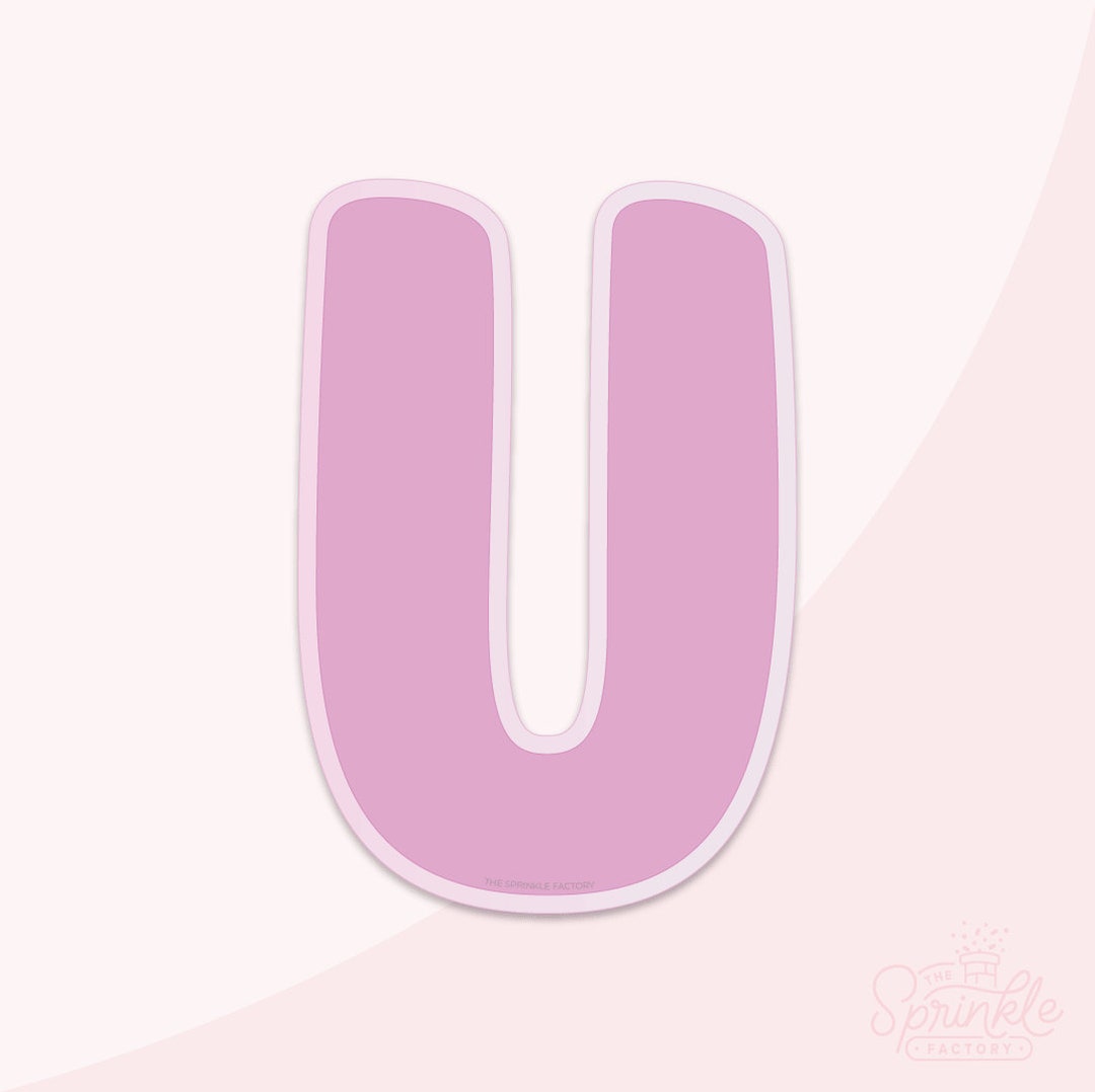 Chunky Letter U Cookie Cutter .STL Files + .SVG Outlines! - Etsy