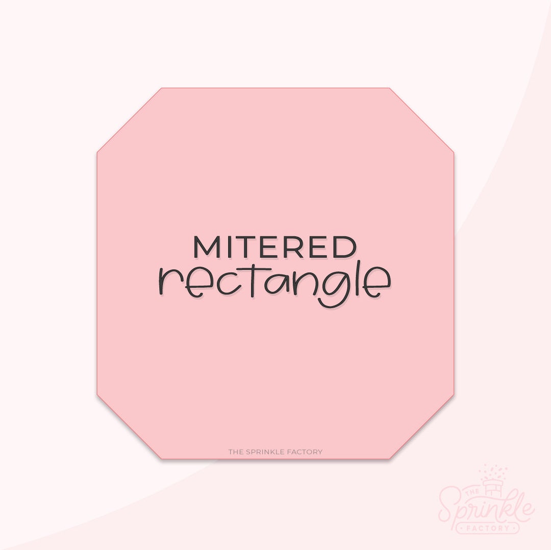 Mitered Rectangle Cookie Cutter .STL Files .SVG Outline - Etsy