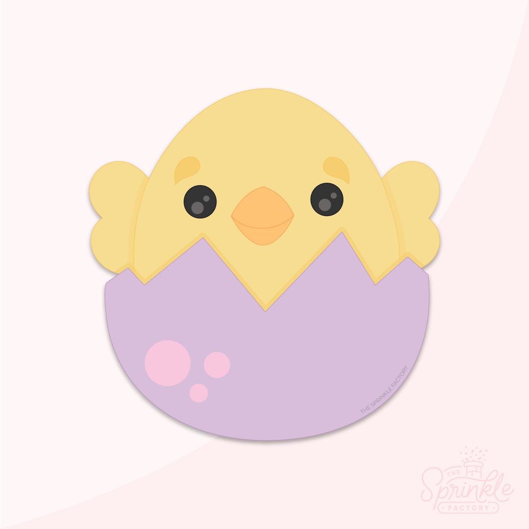 Chick With Shell Bottom Cookie Cutter .STL Files + . PNG Eddie Image ...