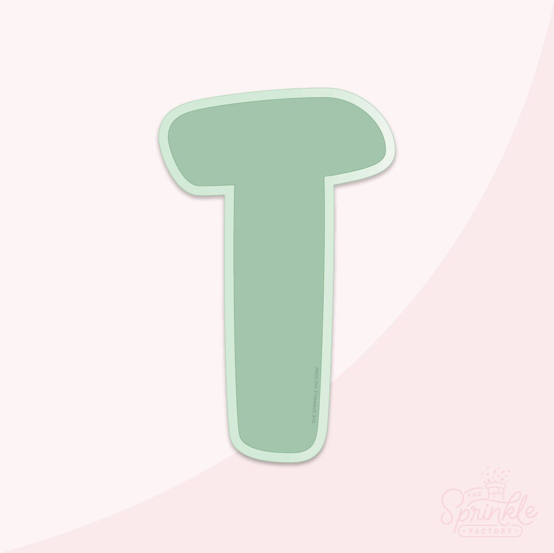 Chunky Letter T Cookie Cutter .STL Files + .SVG Outlines! - Etsy