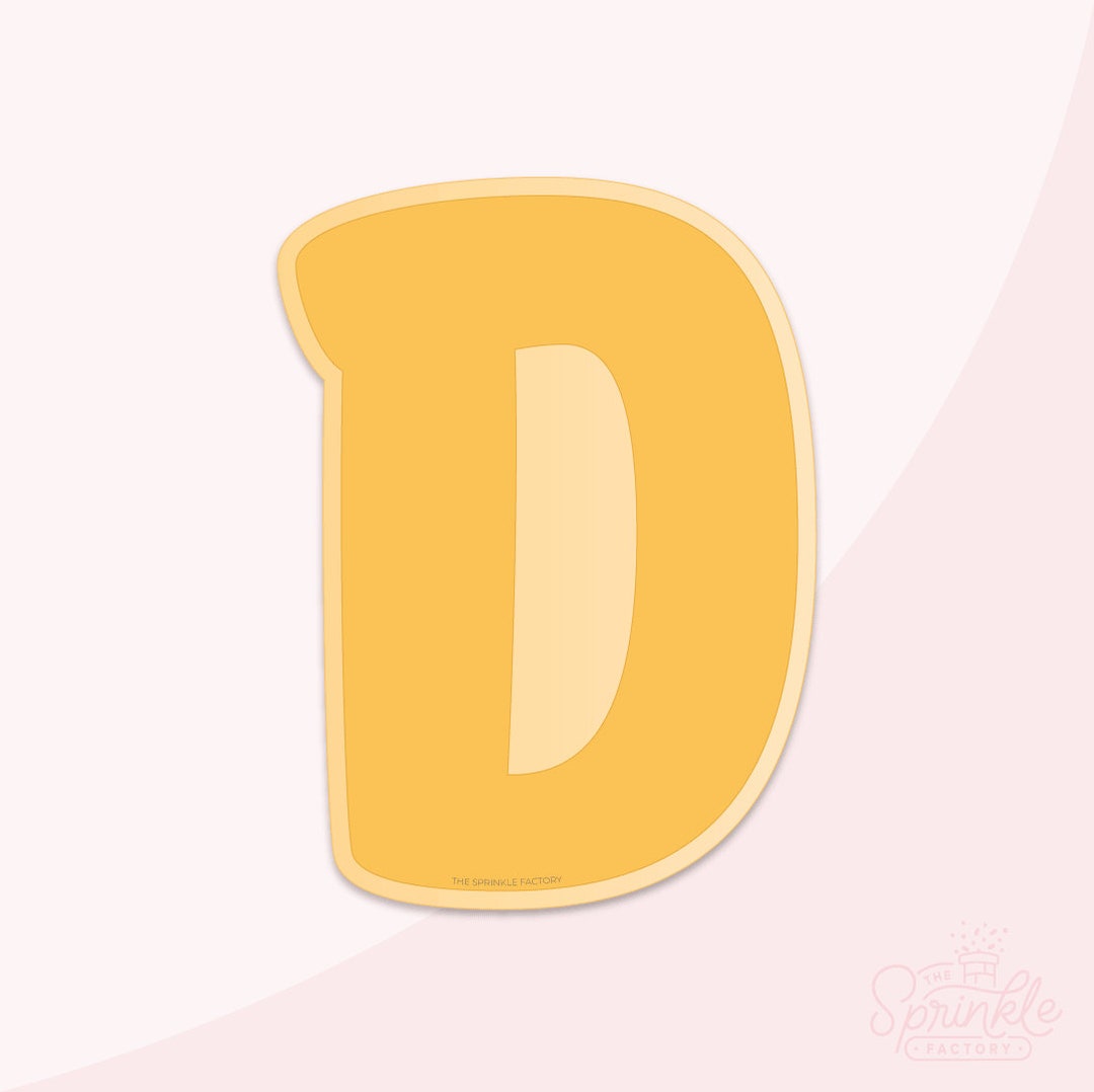 Chunky Letter D Cookie Cutter .STL Files + .SVG Outlines! - Etsy