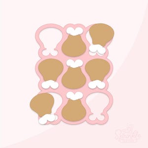 Tiny Turkey Leg Multi Cutter .STL + .PNG Eddie Image! - Etsy