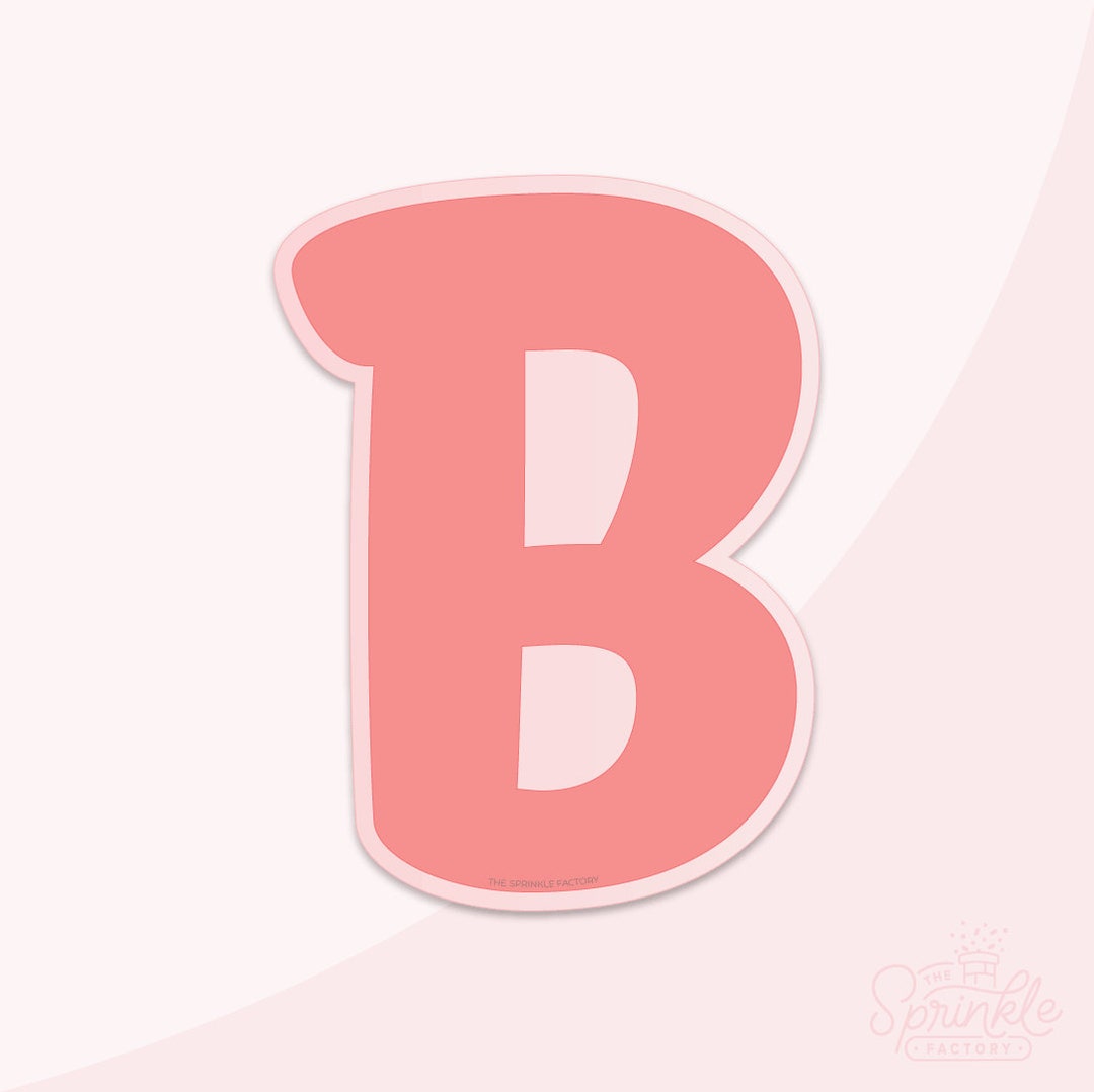Chunky Letter B Cookie Cutter .STL Files + .SVG Outlines! - Etsy