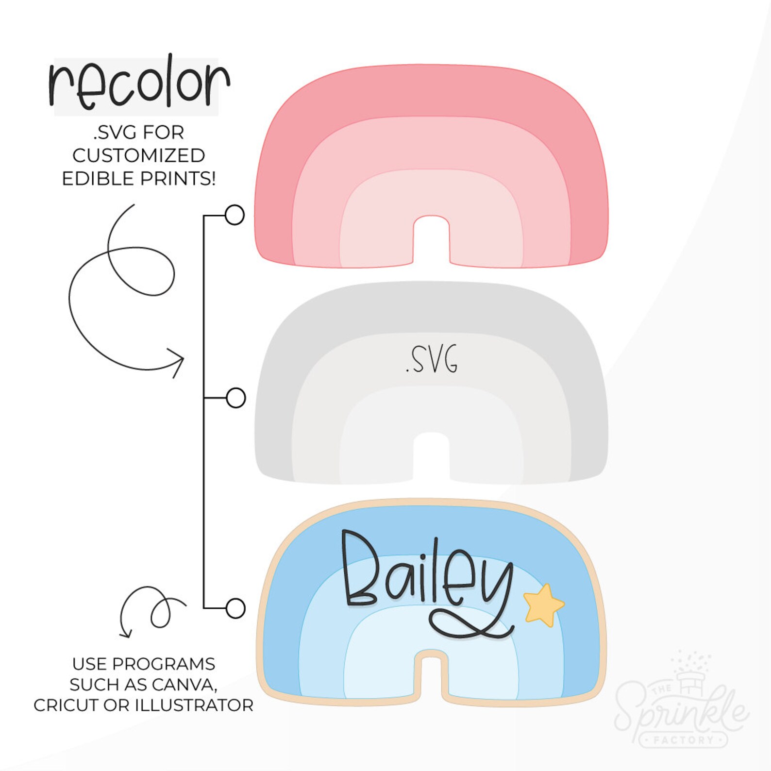 Number 1-9 Lettered Cookie Cutter Collection 27 .STL Files + 9 .SVG ...