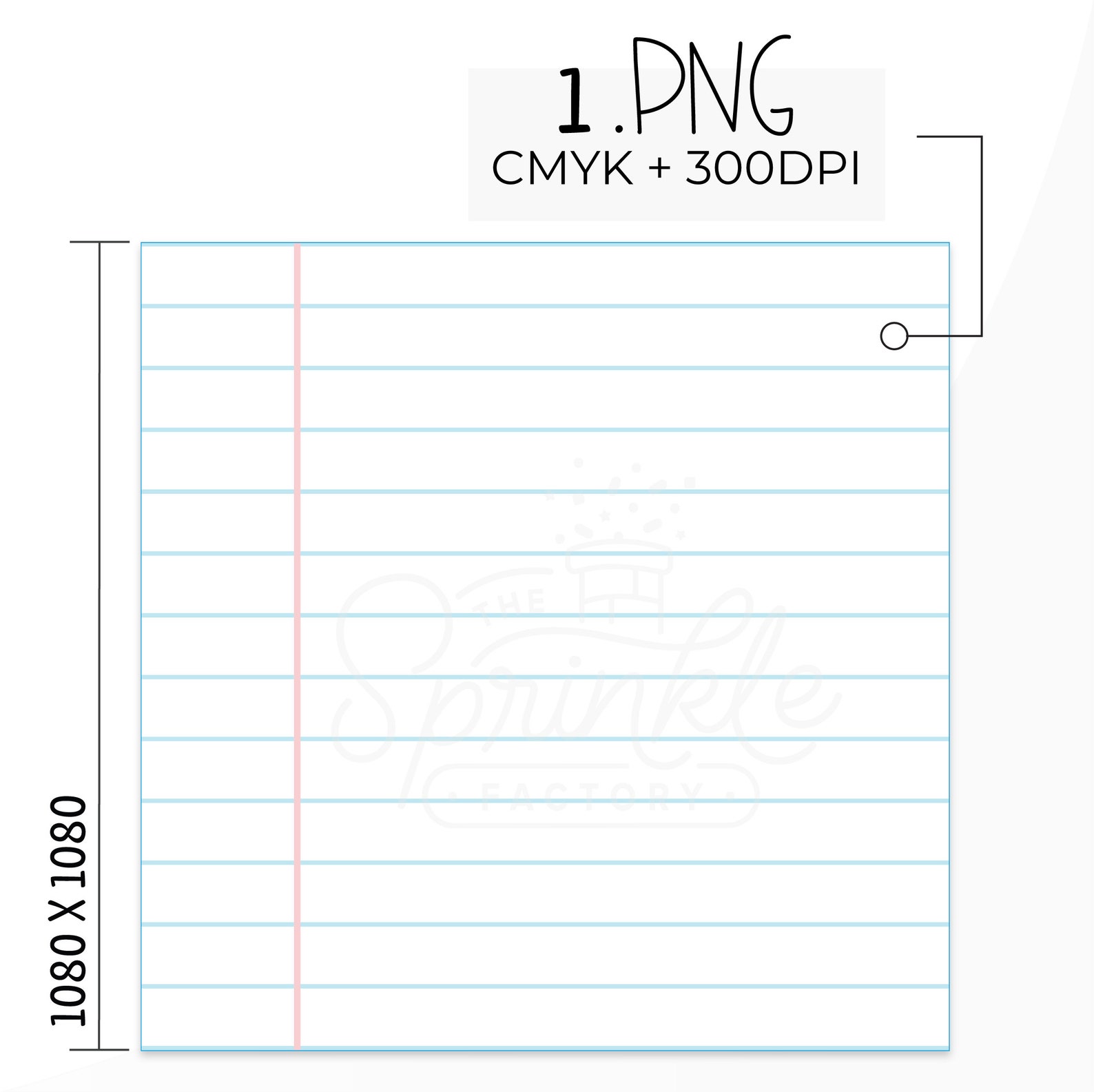 Notebook Paper Print .PNG - Etsy