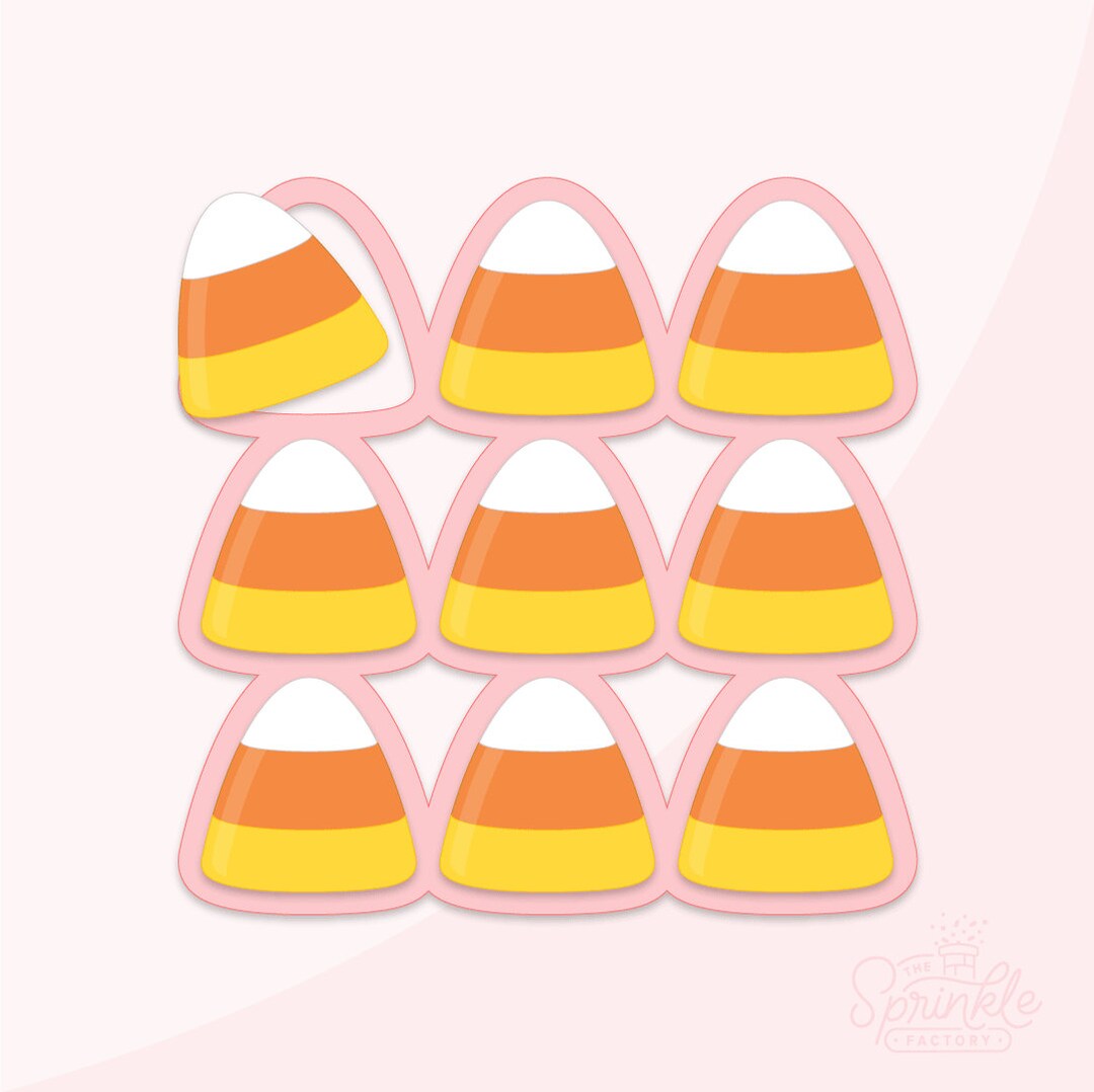 2" Candy Corn Multi Cutter .STL + .PNG Eddie Image! - Etsy