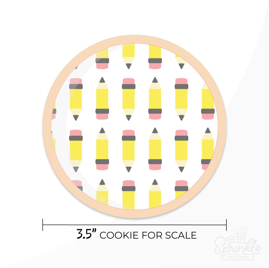 Pencil Rows Digital .SVG Cookie Stencil! - Etsy