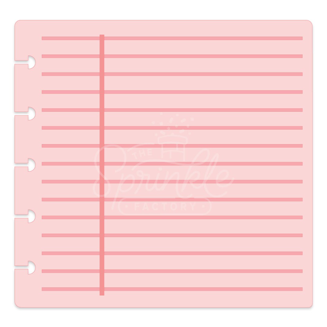 Notebook Paper Digital .SVG Cookie Stencil! - Etsy