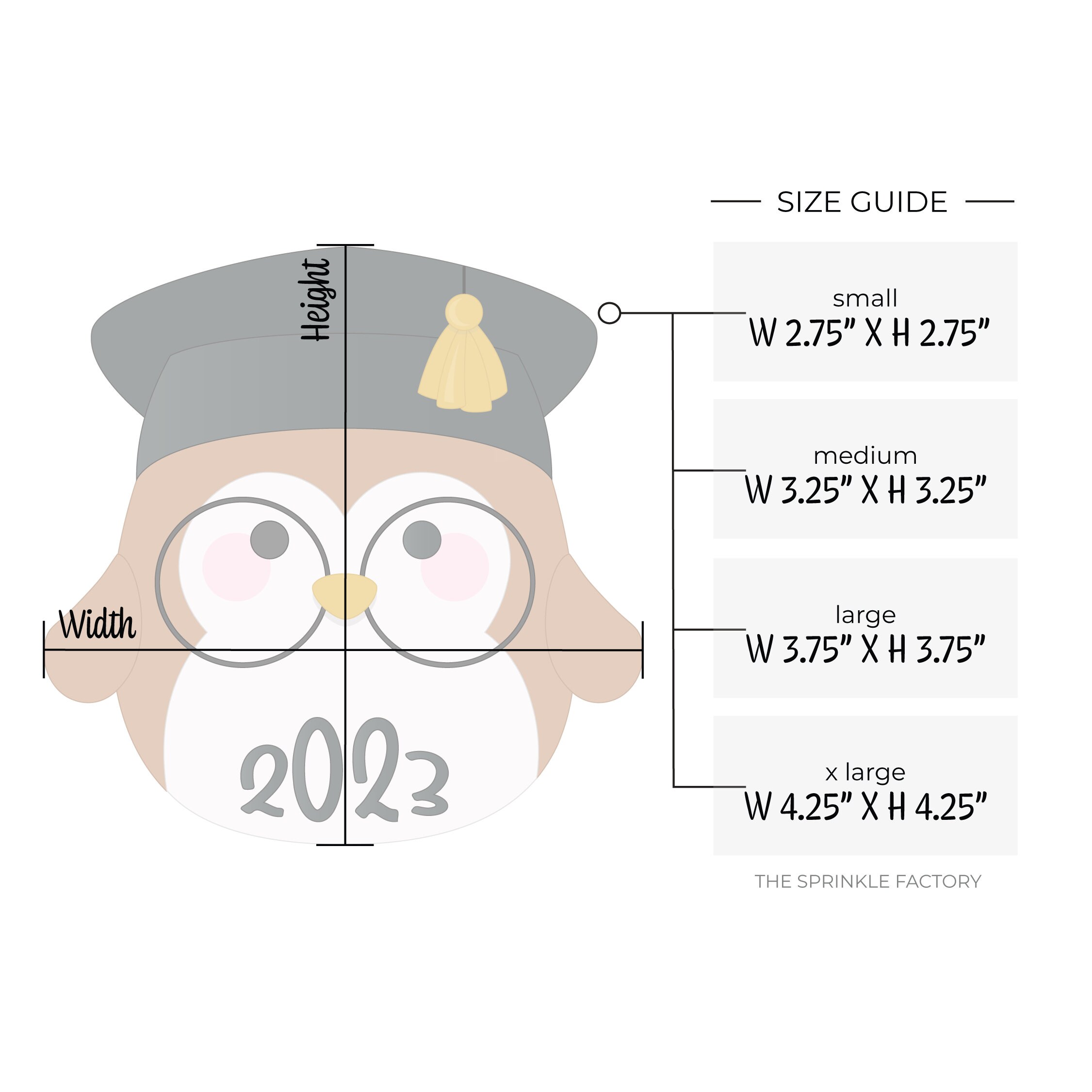 Graduation Owl Squish Cookie Cutter Set .STL Files 16 .PNG - Etsy