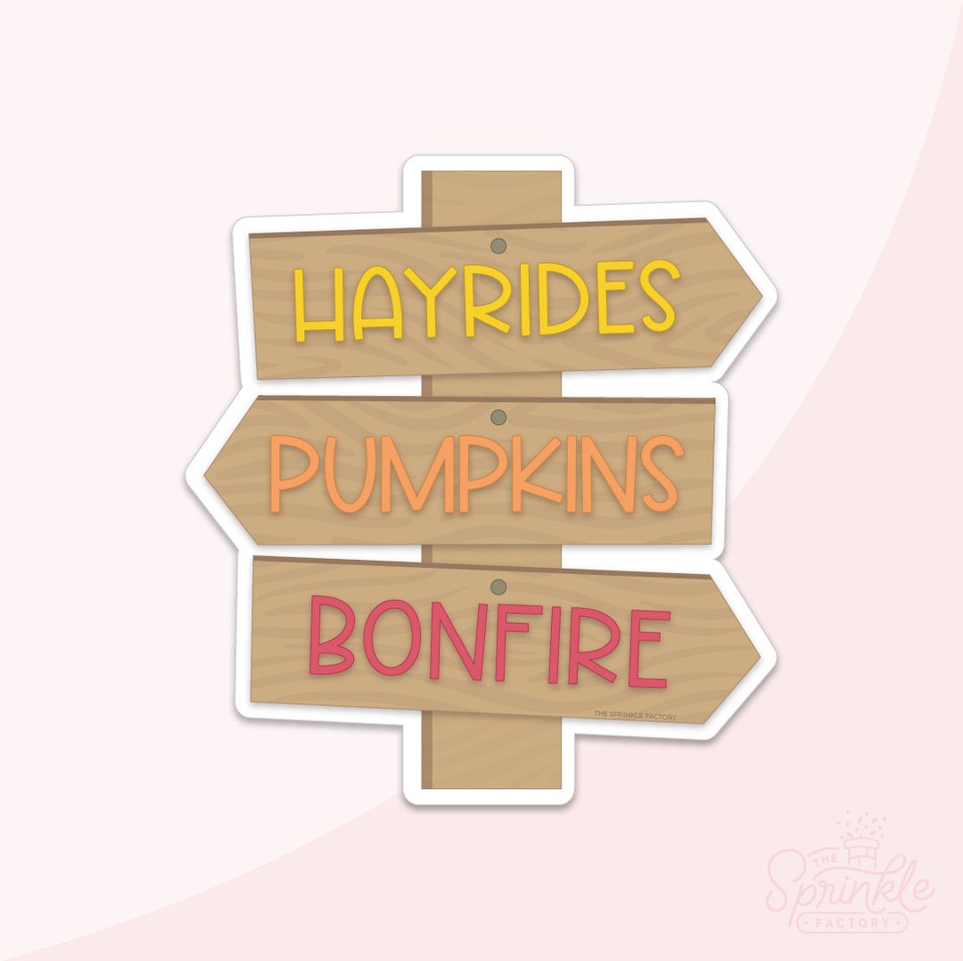 Fall Directional Sign Cookie Cutter .STL Files + . PNG Eddie Images! - Etsy