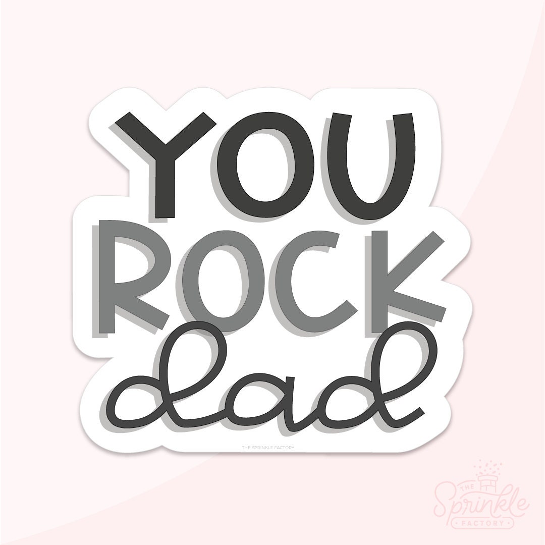 You Rock Dad Cookie Cutter .STL Files + . PNG Eddie Image! - Etsy