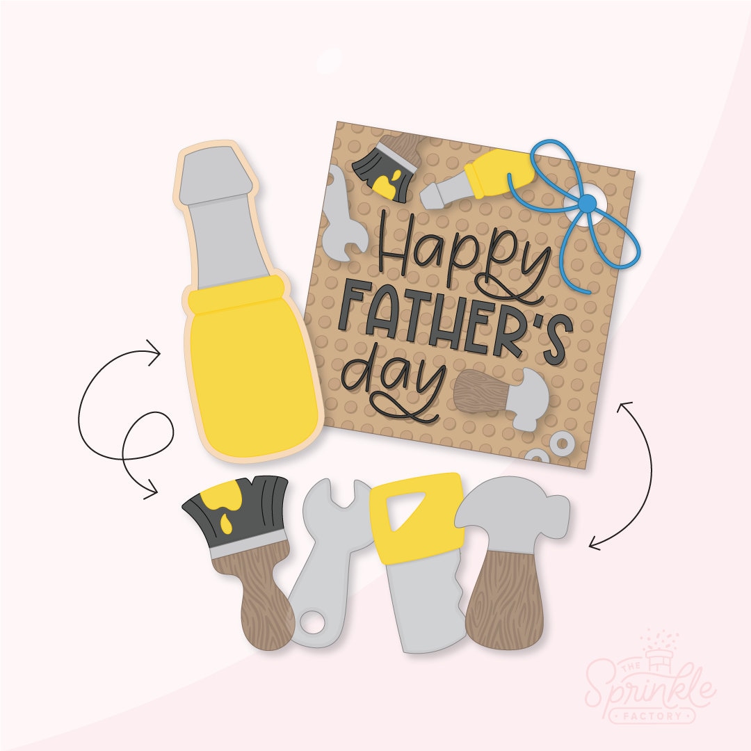 Happy Father's Day Tool .PDF Tag + .STL Cutter Bundle - Etsy