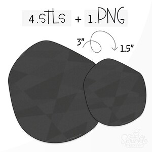 Lump of Coal Cookie Cutter .STL Files - Etsy