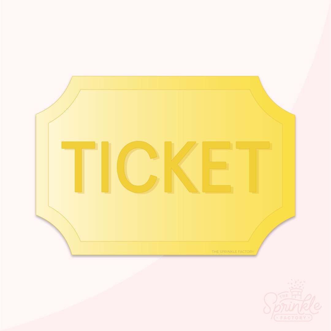 Ticket Cookie Cutter Set .STL Files + .PNG Eddie Image! - Etsy
